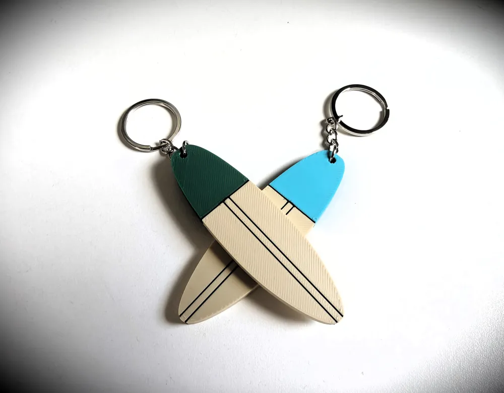Surfboard Keychain by rijstraket MakerWorld: Download Free 3D Models