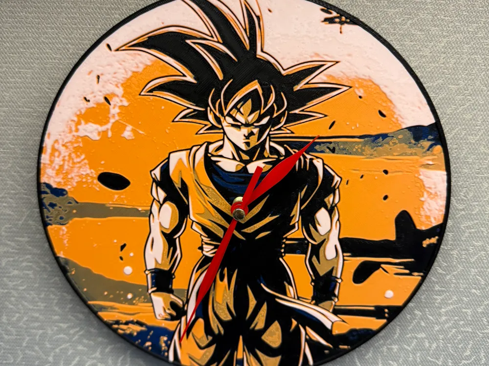Goku Clock by Layered Visions MakerWorld: Download Free 3D Models