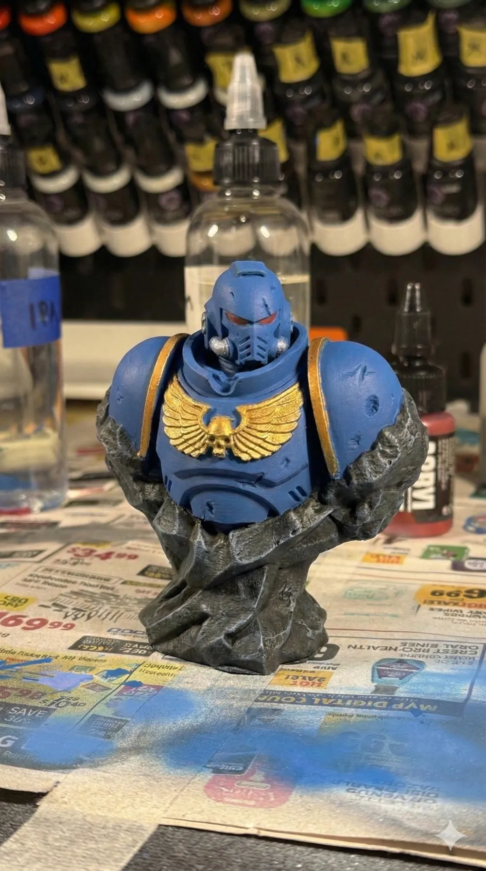 Grimdark Soldier: Painting & Finish Practice Bust - Free 3D Print Model ...