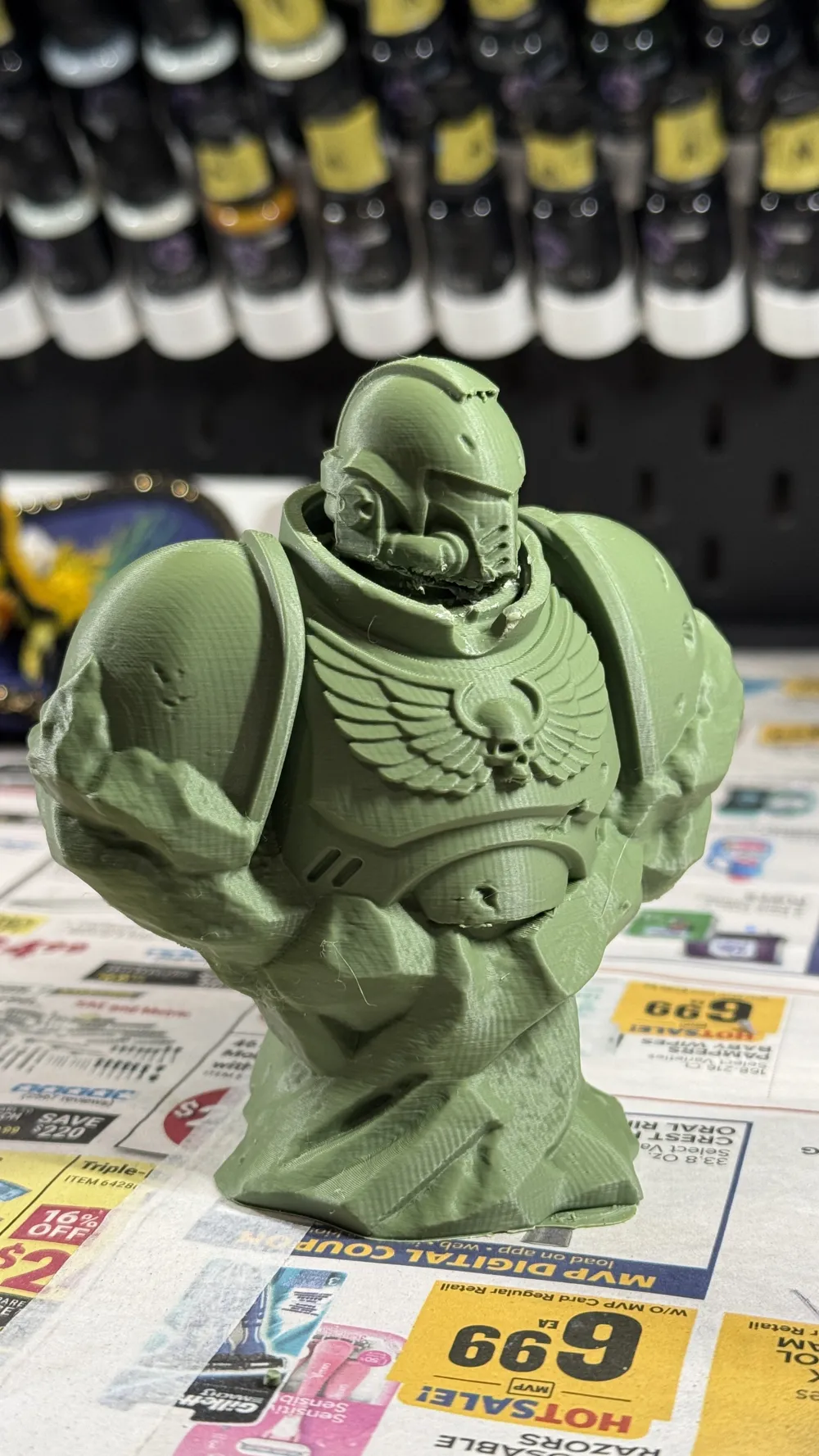Grimdark Soldier: Painting & Finish Practice Bust - Free 3D Print Model ...