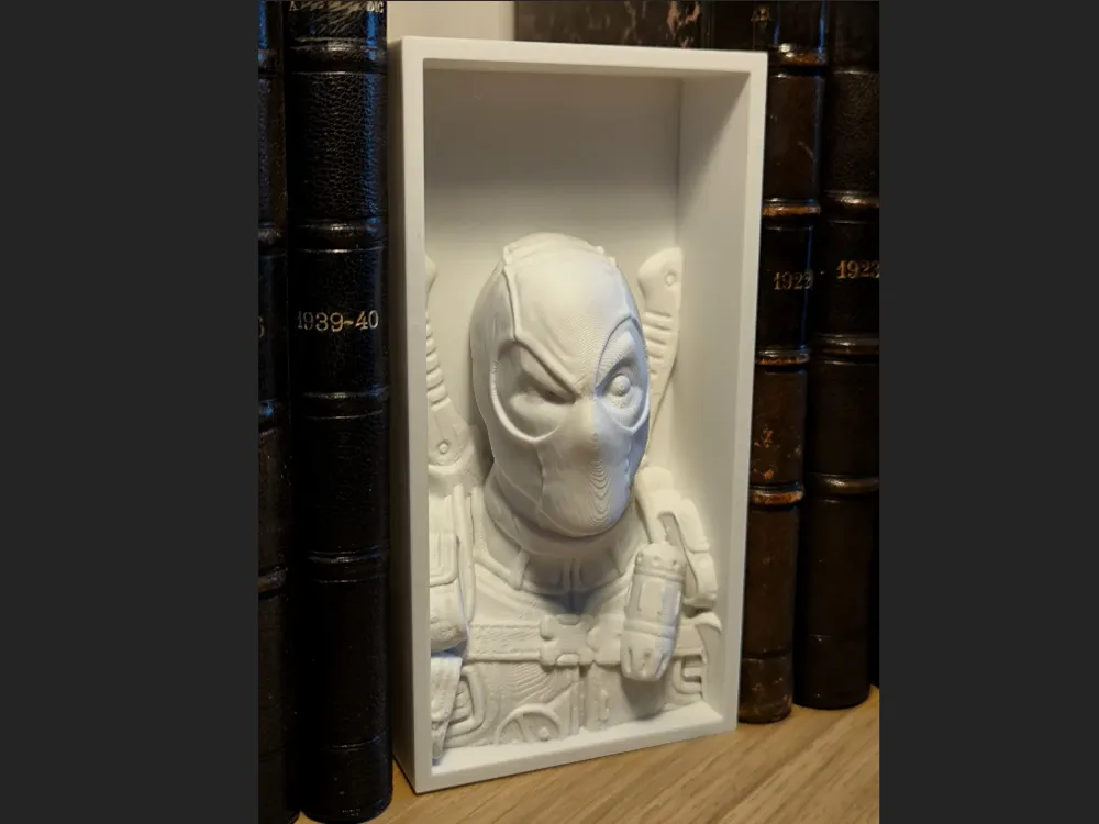 Deadpool Book Nook Remixed by marty MakerWorld: Download Free 3D Models