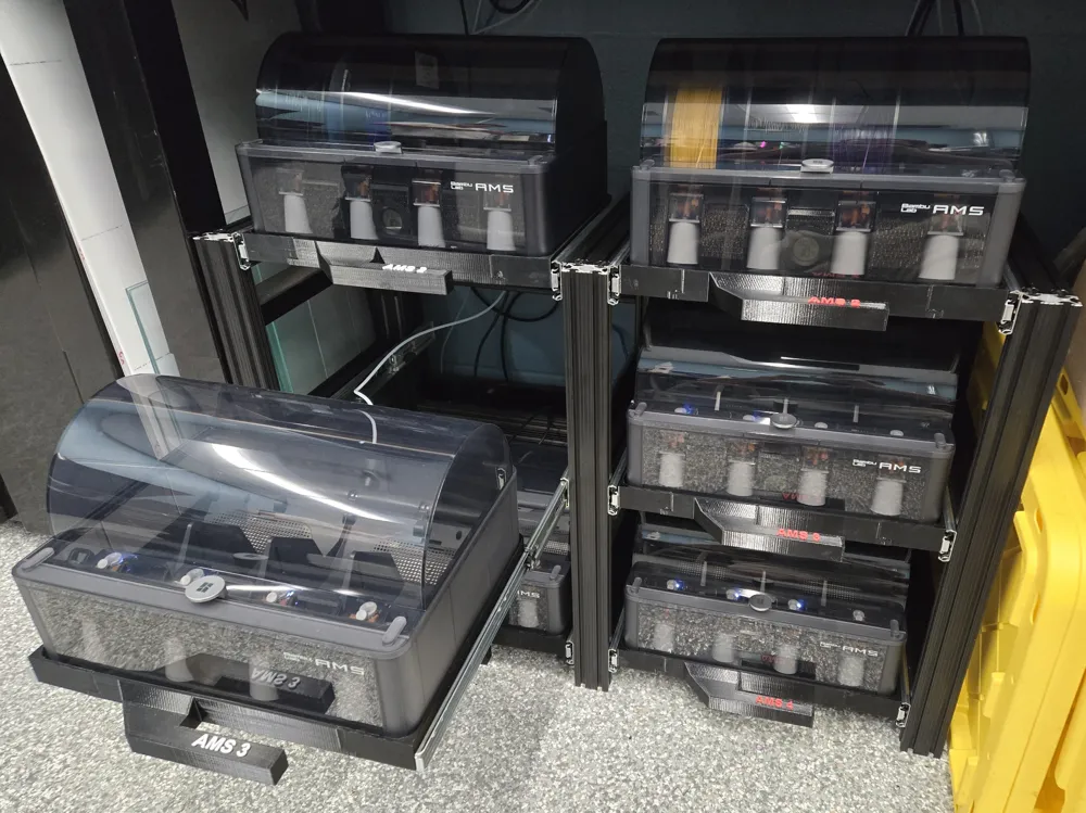 AMS Sliding Drawer Shelf Remixed by Nobutadas MakerWorld: Download Free ...