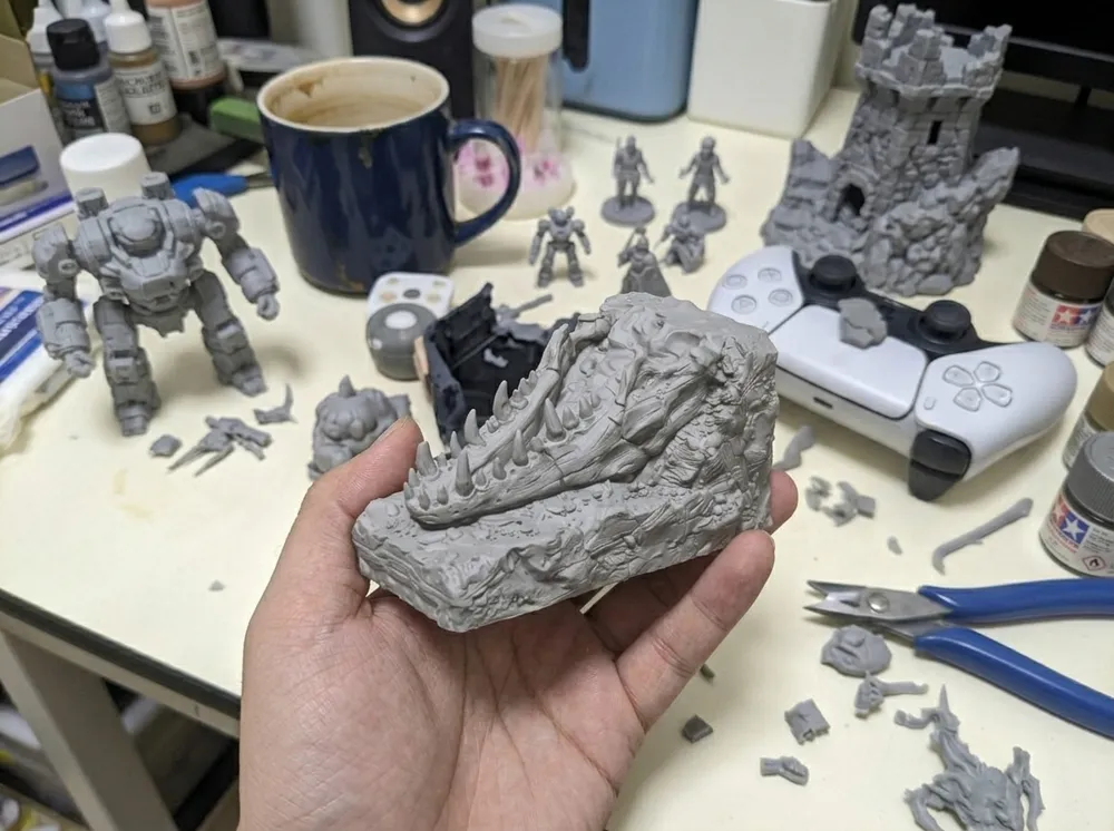 MOSASAUR JAW FOSSIL - Free 3D Print Model - MakerWorld