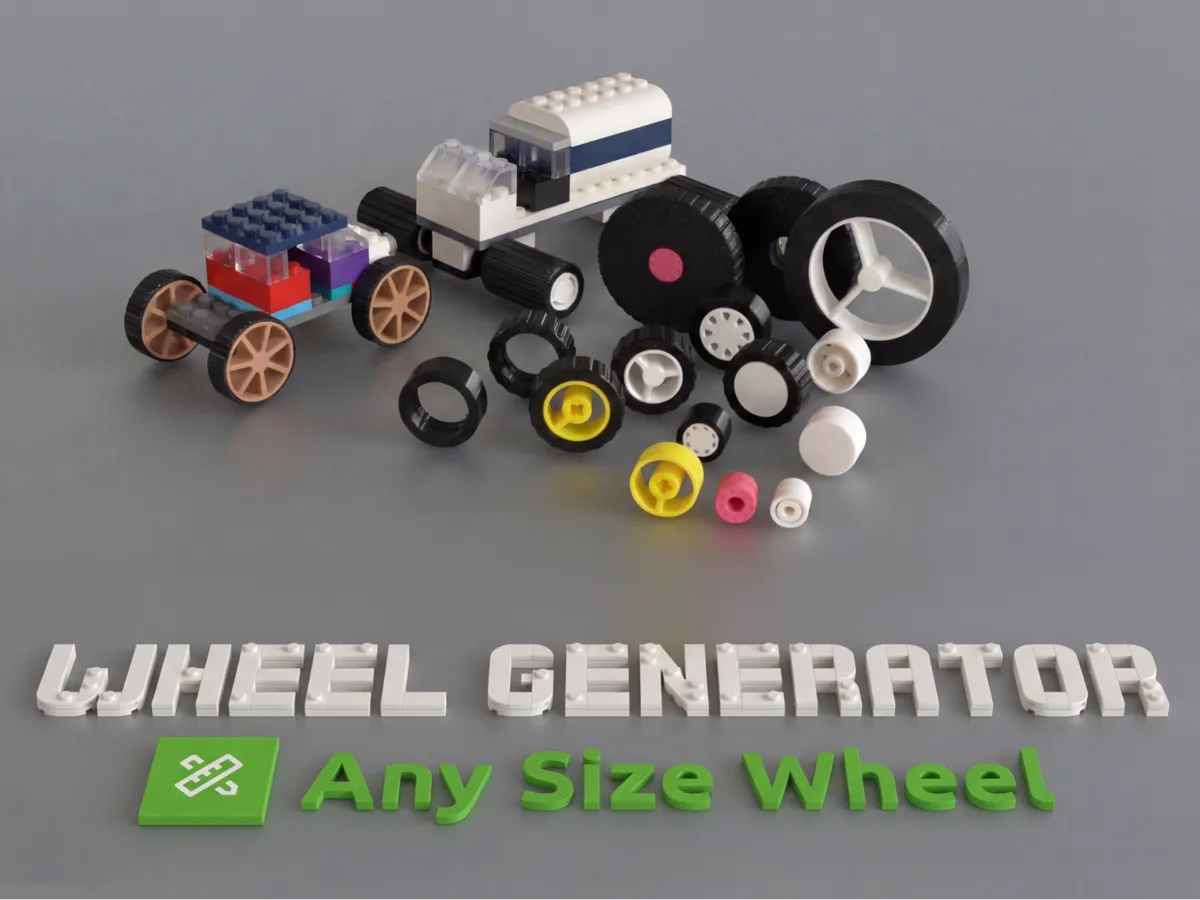 Ultimate Wheel Generator - Brick Compatible - Free 3D Print Model ...