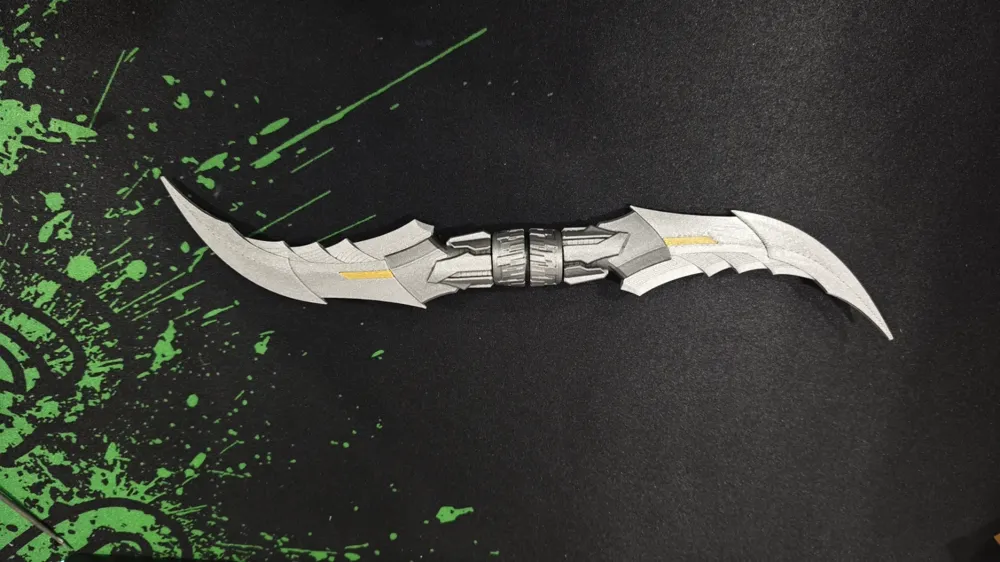 Dual-Blade Claw Knife (Dual Form) Dual-Blade Throwing Knife by user ...