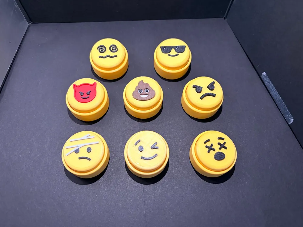 Emoji Clicker Pack 3 - Free 3D Print Model - MakerWorld