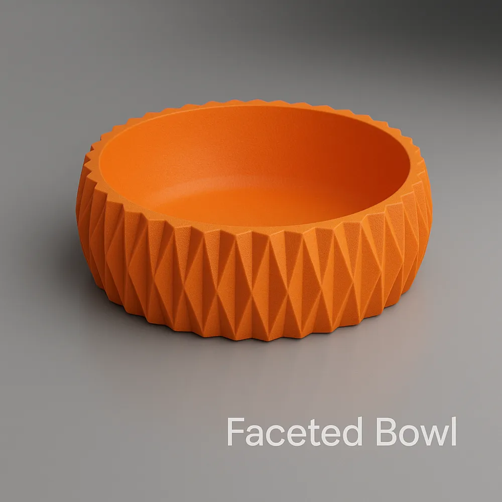 Faceted Bowl by Markus710 MakerWorld: Download Free 3D Models