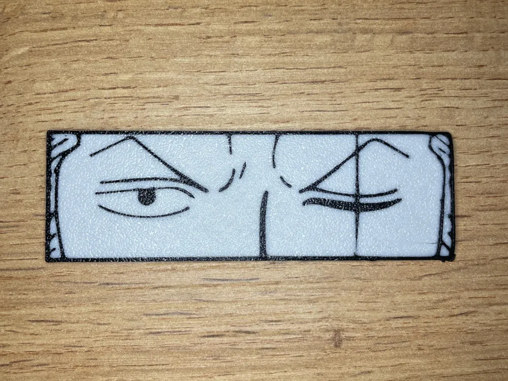 One Piece Zoro bookmark - Free 3D Print Model - MakerWorld