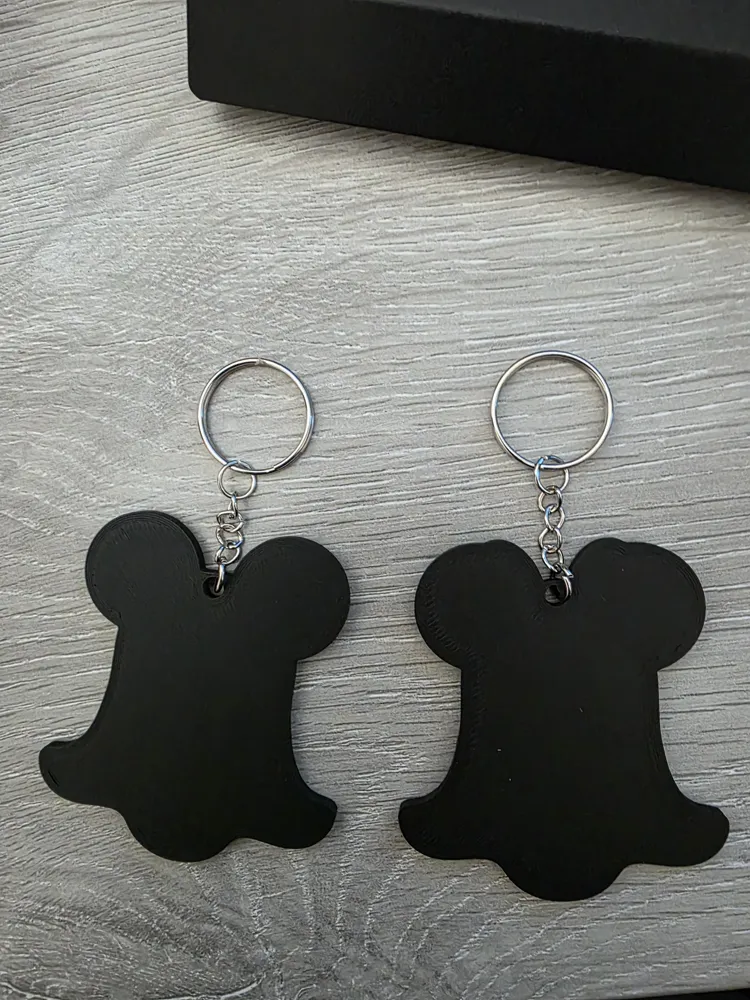 Mickey and Minnie Ghost Keychains by The Printed Ideas MakerWorld ...