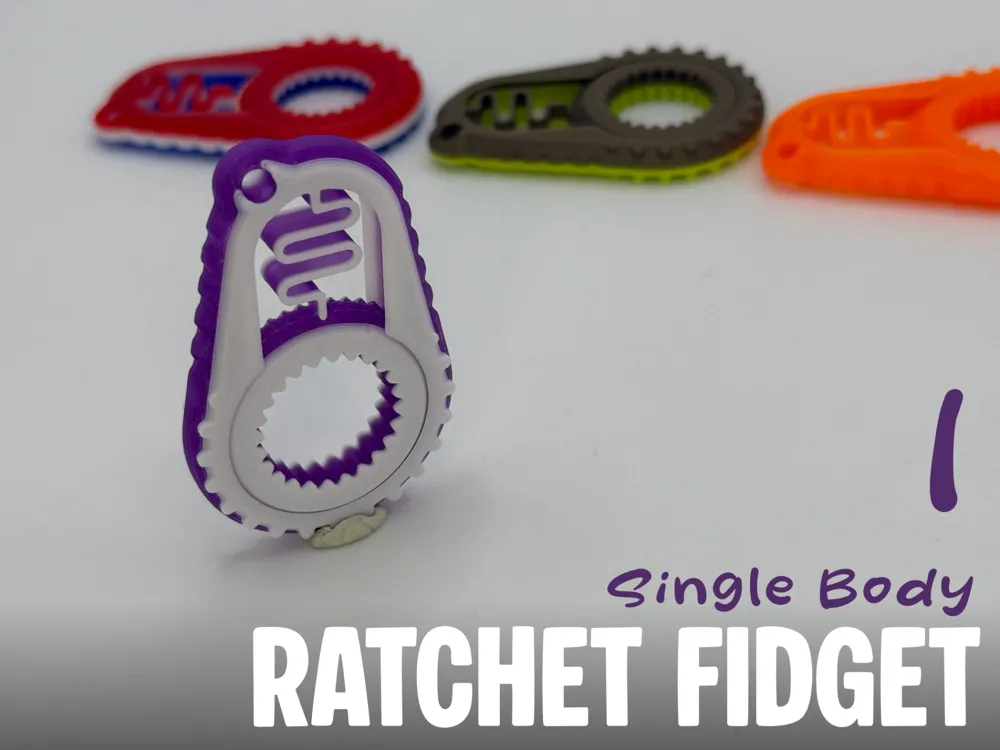 Single Body - Ratchet Fidget (Optional Keychain) by MalcTheOracle ...