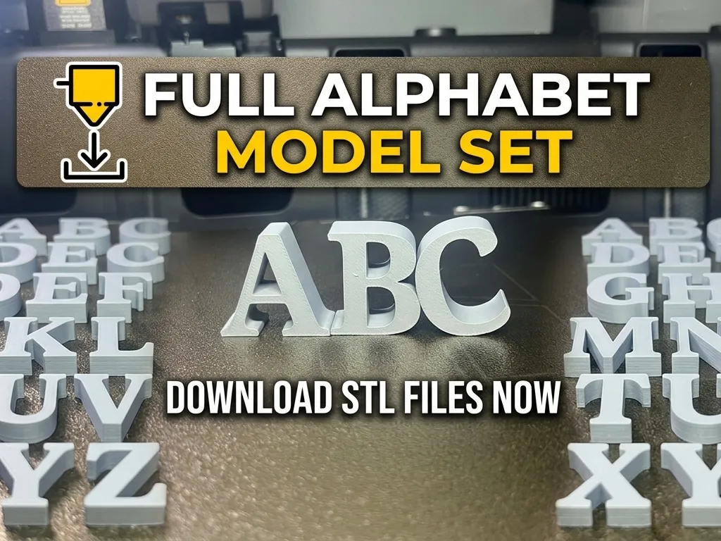 Alphabet Letters - Free 3D Print Model - MakerWorld