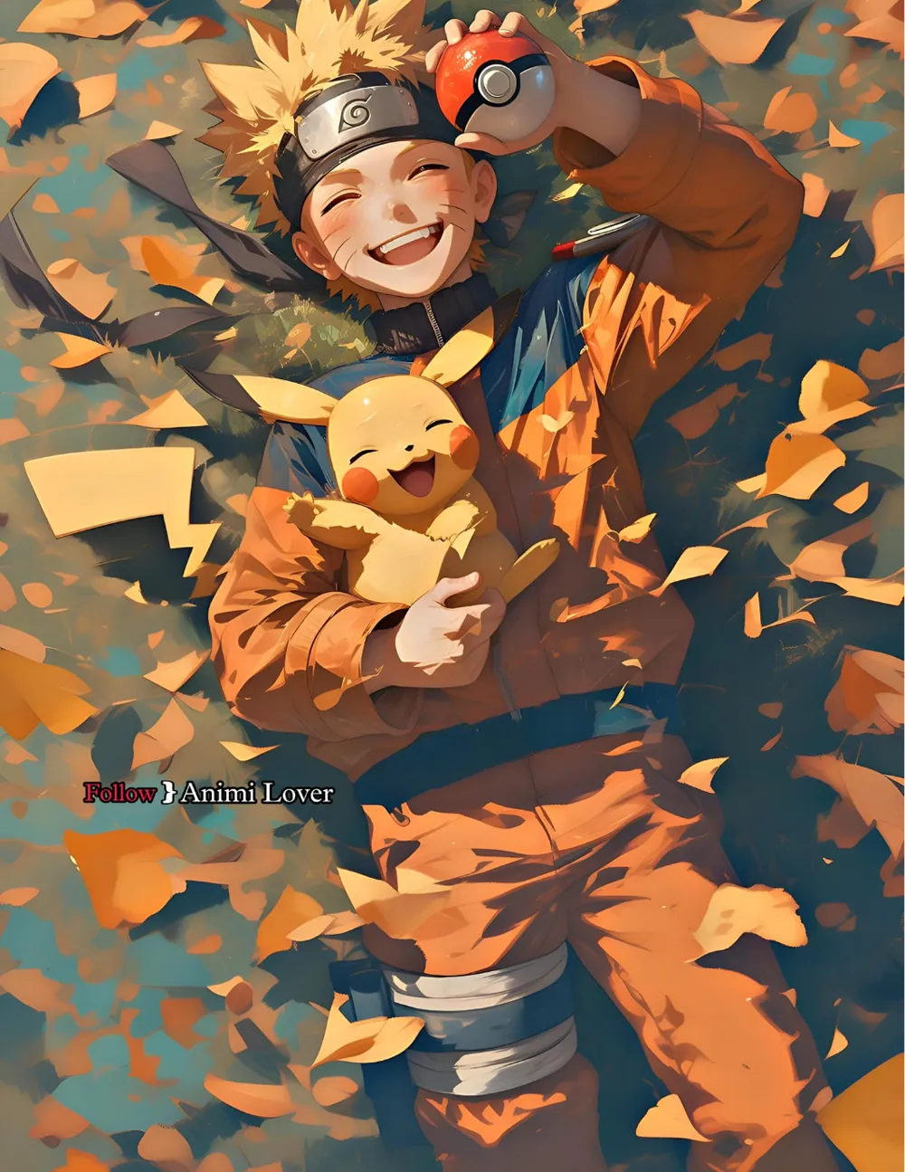 Cute Naruto and PIkachu by Heath - MakerWorld