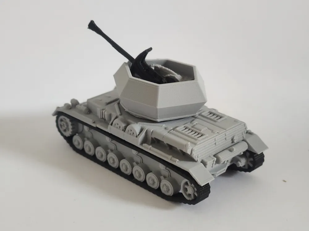Flakpanzer IV Ostwind Anti-Aircraft Vehicle 1/72 - Free 3D Print Model ...
