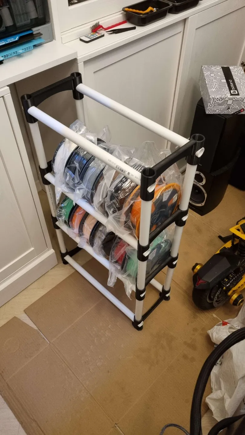 DIY Spool Rack using 3/4" PVC Pipe by koifish MakerWorld: Download Free ...