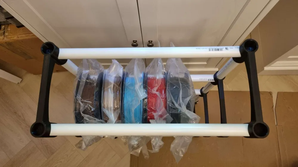 DIY Spool Rack using 3/4" PVC Pipe - Free 3D Print Model - MakerWorld