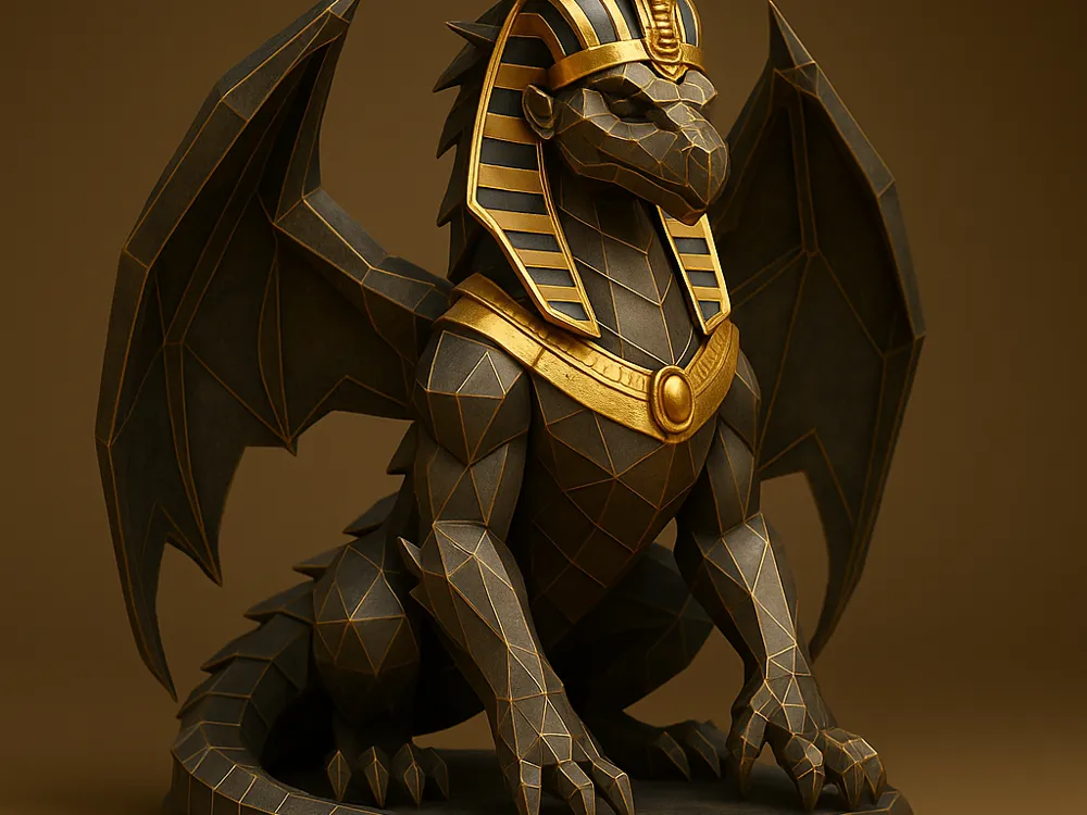CF Egyptian Pharaoh Dragon by AR3DP MakerWorld: Download Free 3D Models