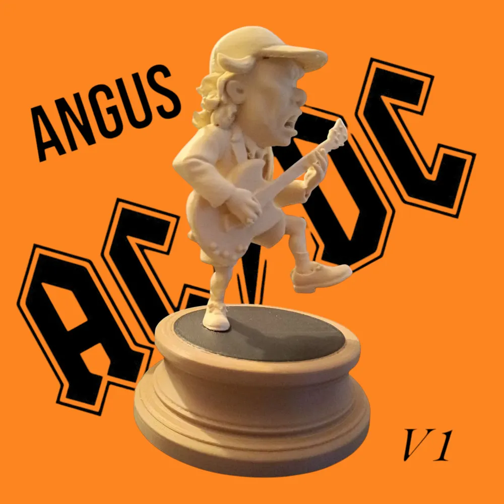 Angus Young, ACDC - Free 3D Print Model - MakerWorld