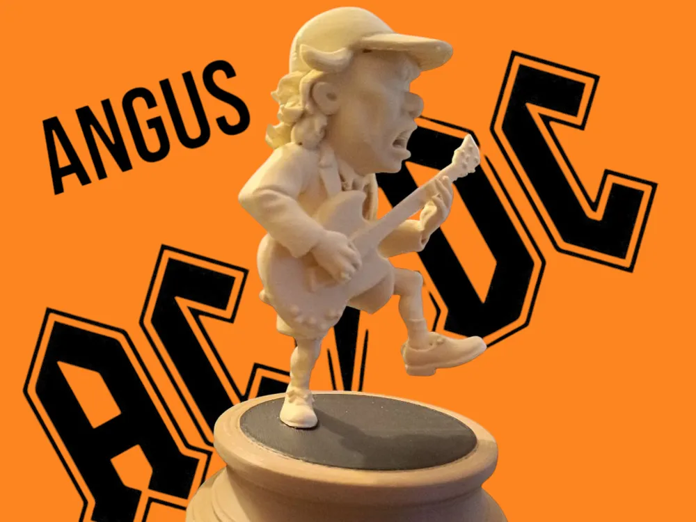 Angus Young, ACDC - Free 3D Print Model - MakerWorld