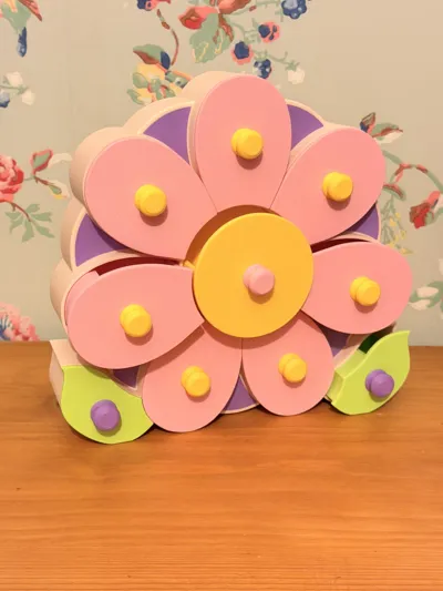 Flower Daisy Jewelry / Jewellery Box - Free 3D Print Model - MakerWorld