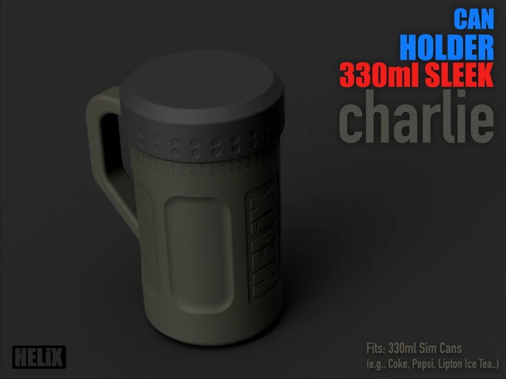 HELiX Tactical CAN HOLDER charlie – SLEEK Edition - Free 3D Print Model ...