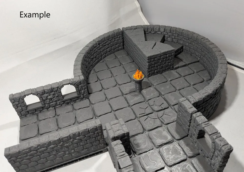 Brazier - Dungeon tiles (OpenLOCK system) Remixed by Together 3D MakerWorld: Download Free 3D Models