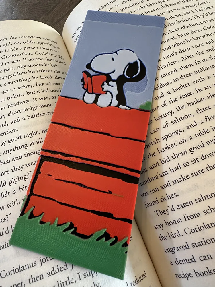 Snoopy Bookmark by Dragonfish42 MakerWorld: Download Free 3D Models