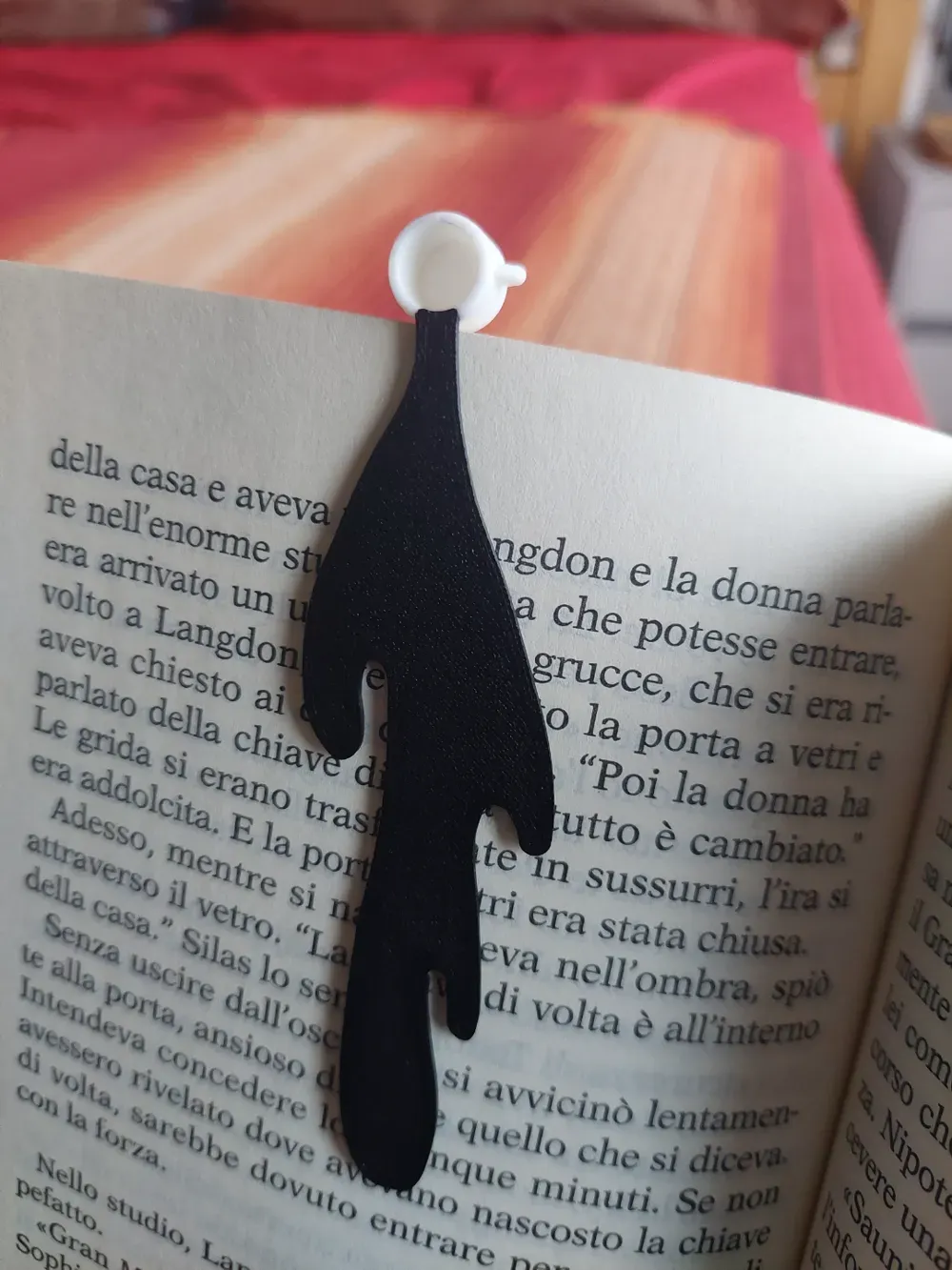 spilled coffee bookmark by jackplus - MakerWorld