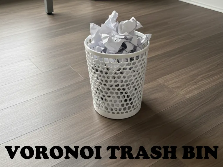 Voronoi Pattern Trash Can - Free 3D Print Model - MakerWorld