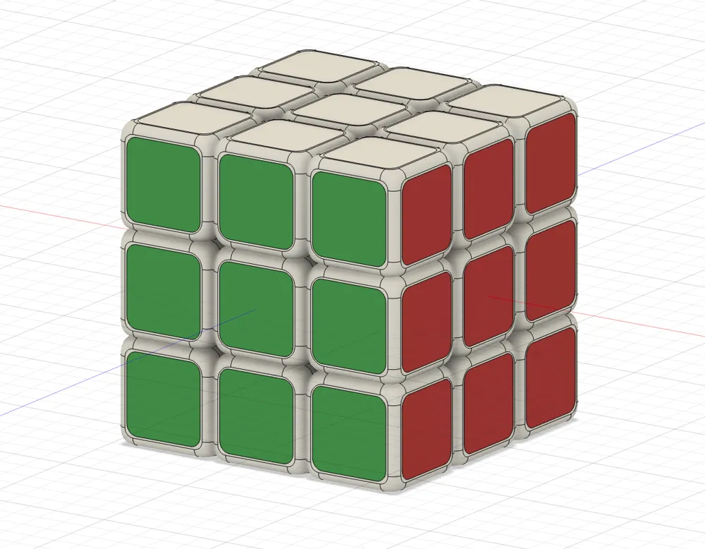 V1.3 Rubik Cube Like Puzzle Tile Style 3x3x3 - Free 3D Print Model ...
