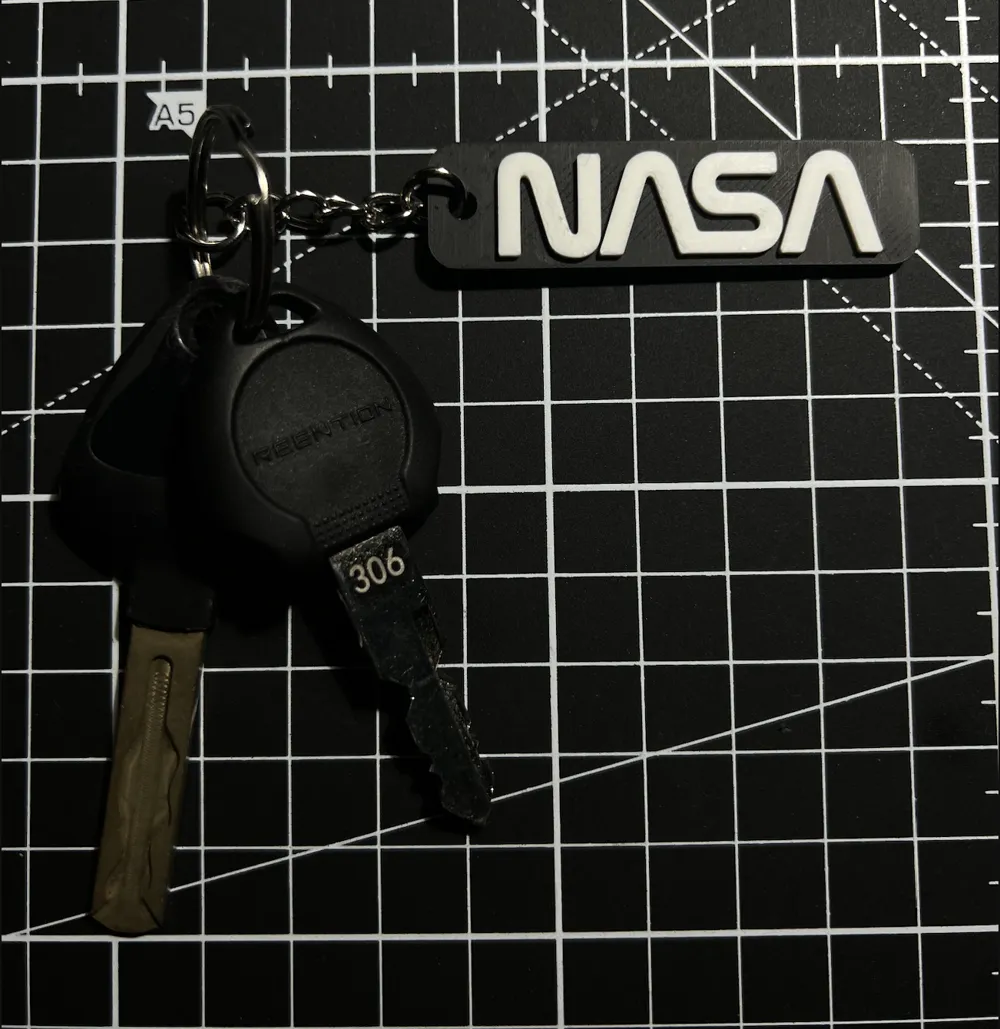 Keychain Nasa Minimal V1 - Multicolor Swap by Vorish 3D MakerWorld ...