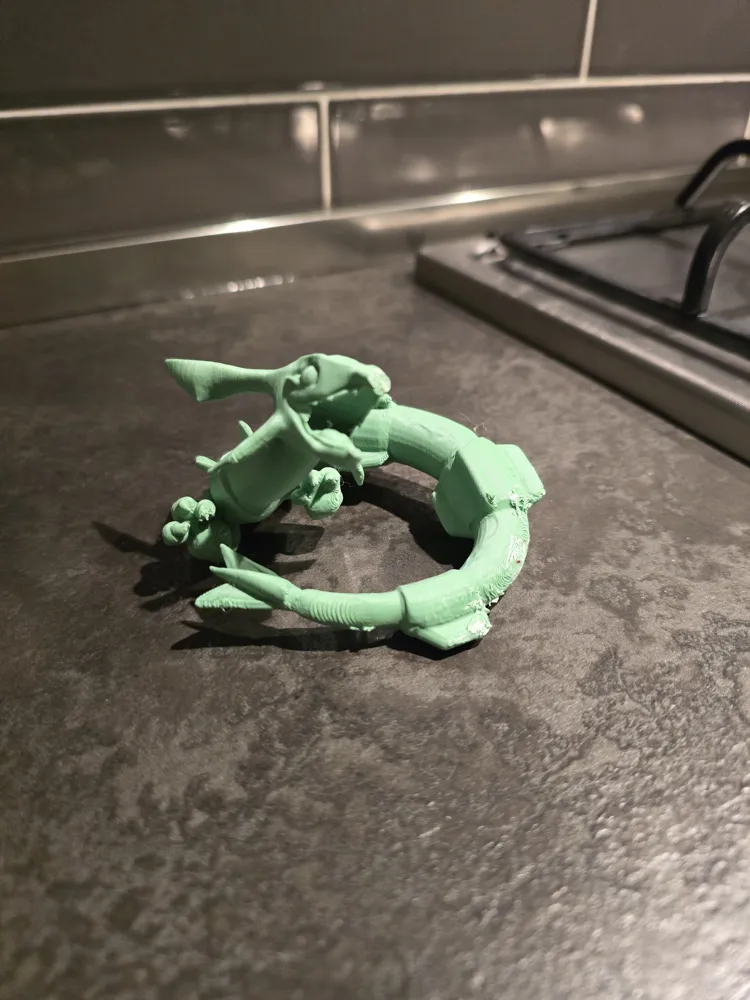 Pokemon Rayquaza Minimal Design Coloring Model - Free 3D Print Model ...