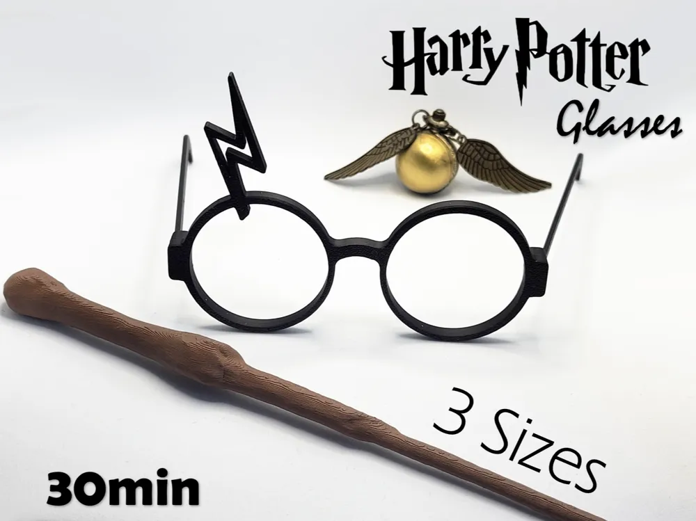 Harry Potter Glasses - Free 3D Print Model - MakerWorld