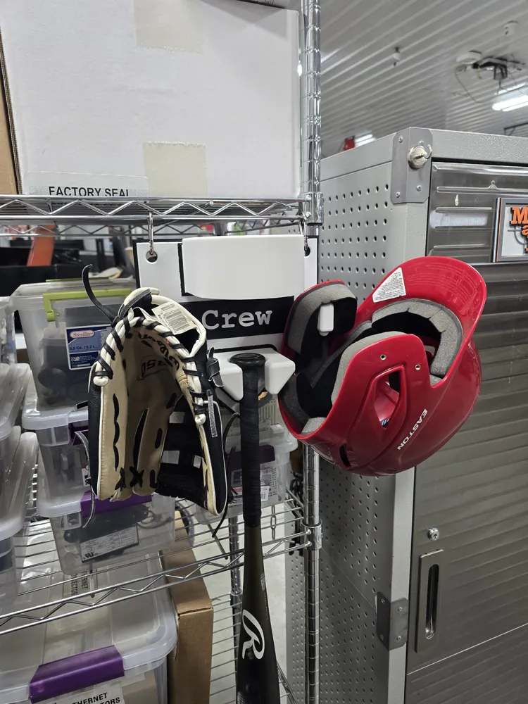 Baseball / Softball Dugout Equipment Organizer - Free 3D Print Model ...