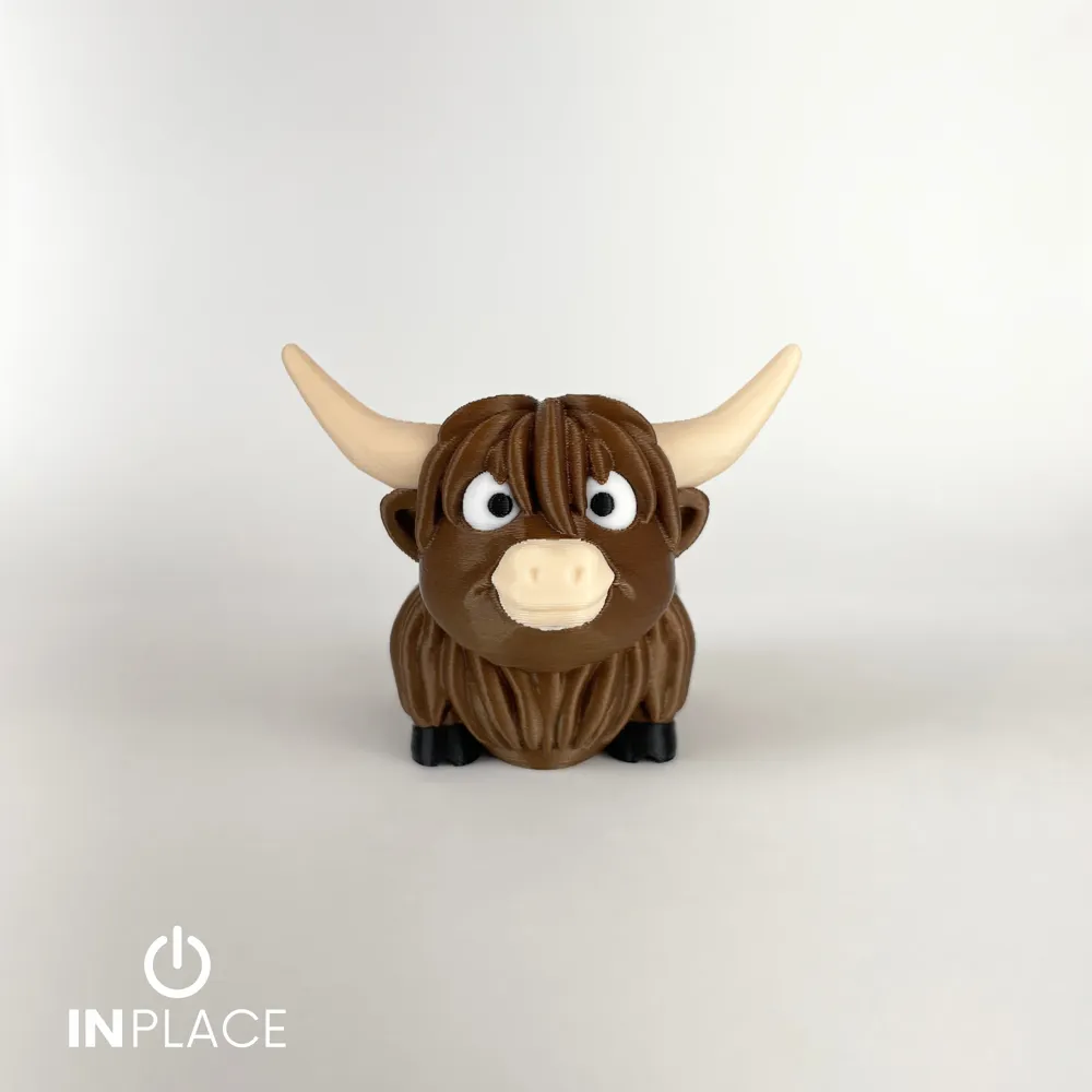 Cute Highland Cow Articulated - Free 3D Print Model - MakerWorld