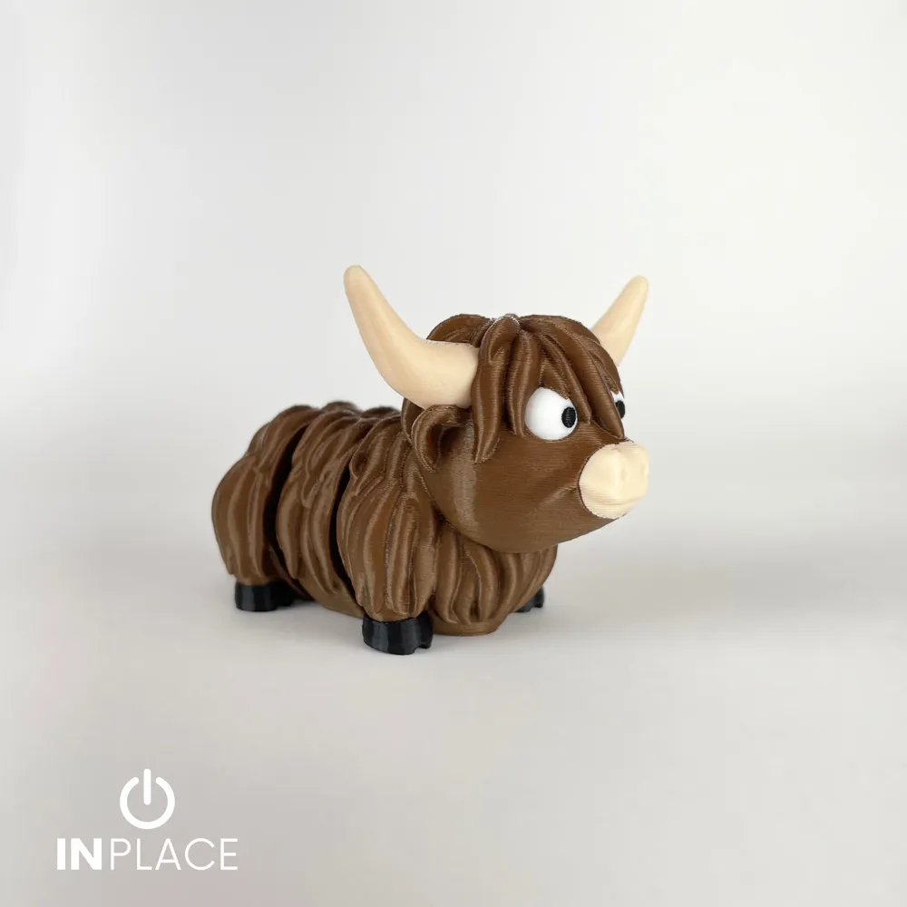 Cute Highland Cow Articulated - Free 3D Print Model - MakerWorld