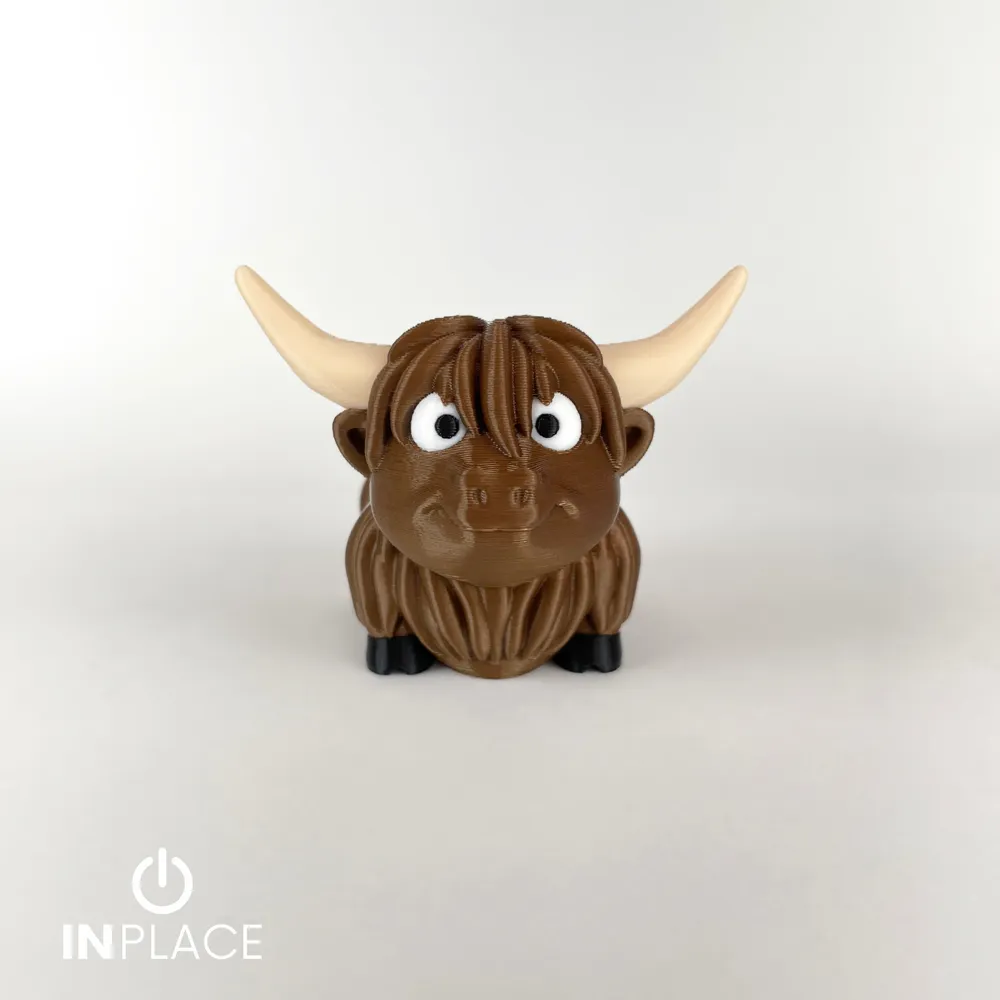 Cute Highland Cow Articulated - Free 3D Print Model - MakerWorld