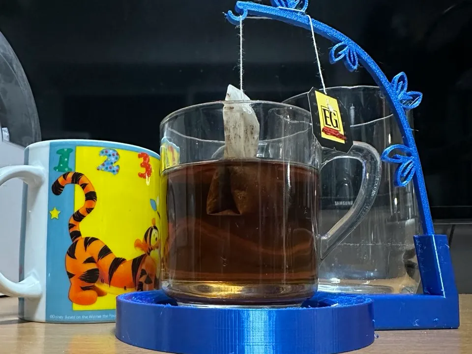 TeaBuddy – The Hands-Free Tea Bag Holder by HovavRoee MakerWorld: Download Free 3D Models