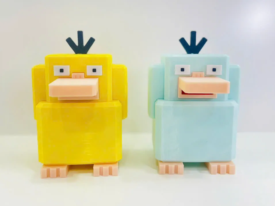 Psyduck Pokemon Voxel Multipart - Free 3D Print Model - MakerWorld