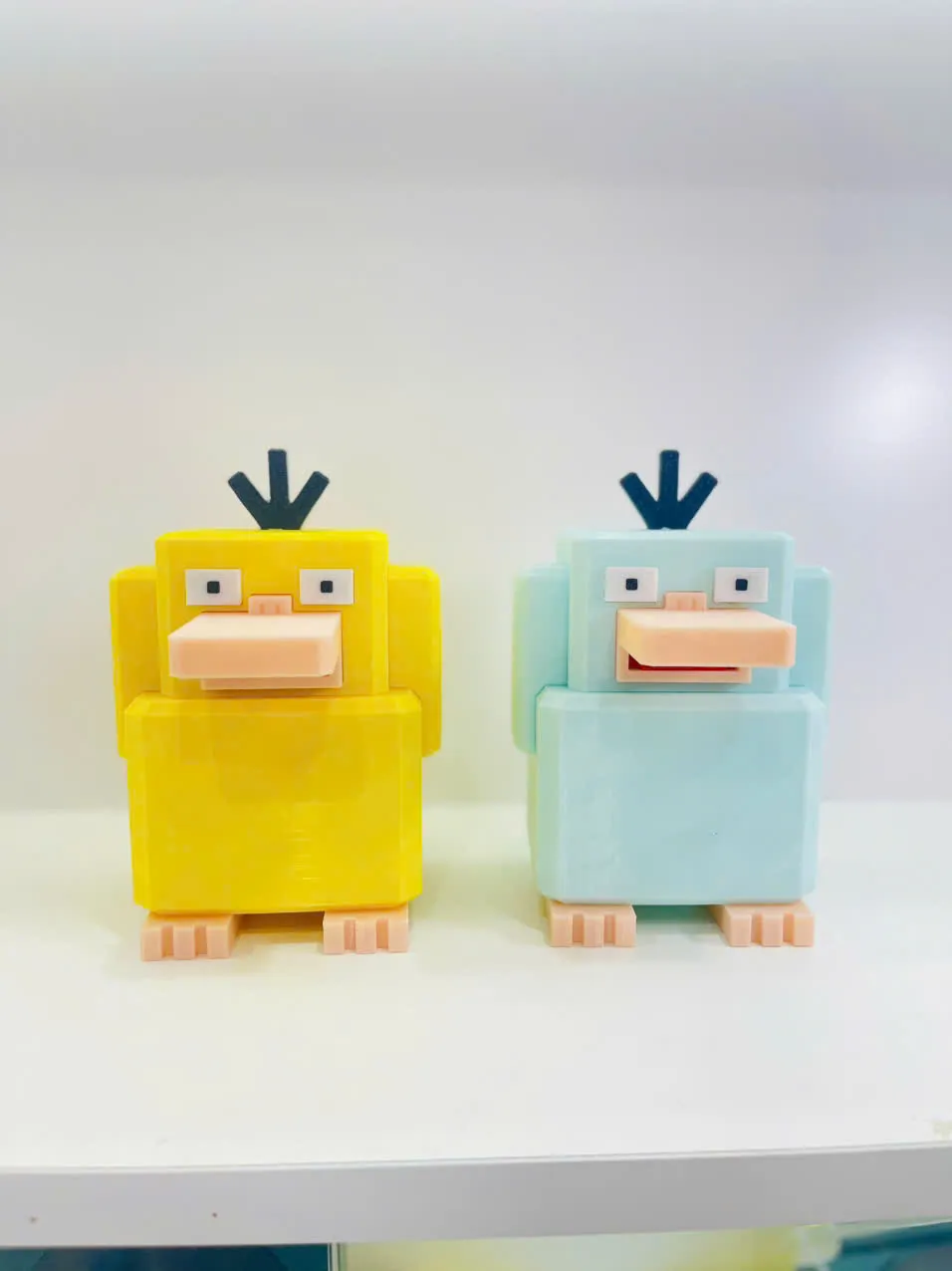 Psyduck Pokemon Voxel Multipart - Free 3D Print Model - MakerWorld