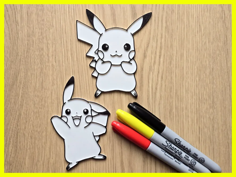 Pikachu Fun DIY Coloring Pokemon by Merilno3DMakerWorld: Download Free ...