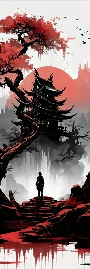 Set 3 Bookmarks of Japanese landscape hueforge by Mysstra hueforge ...