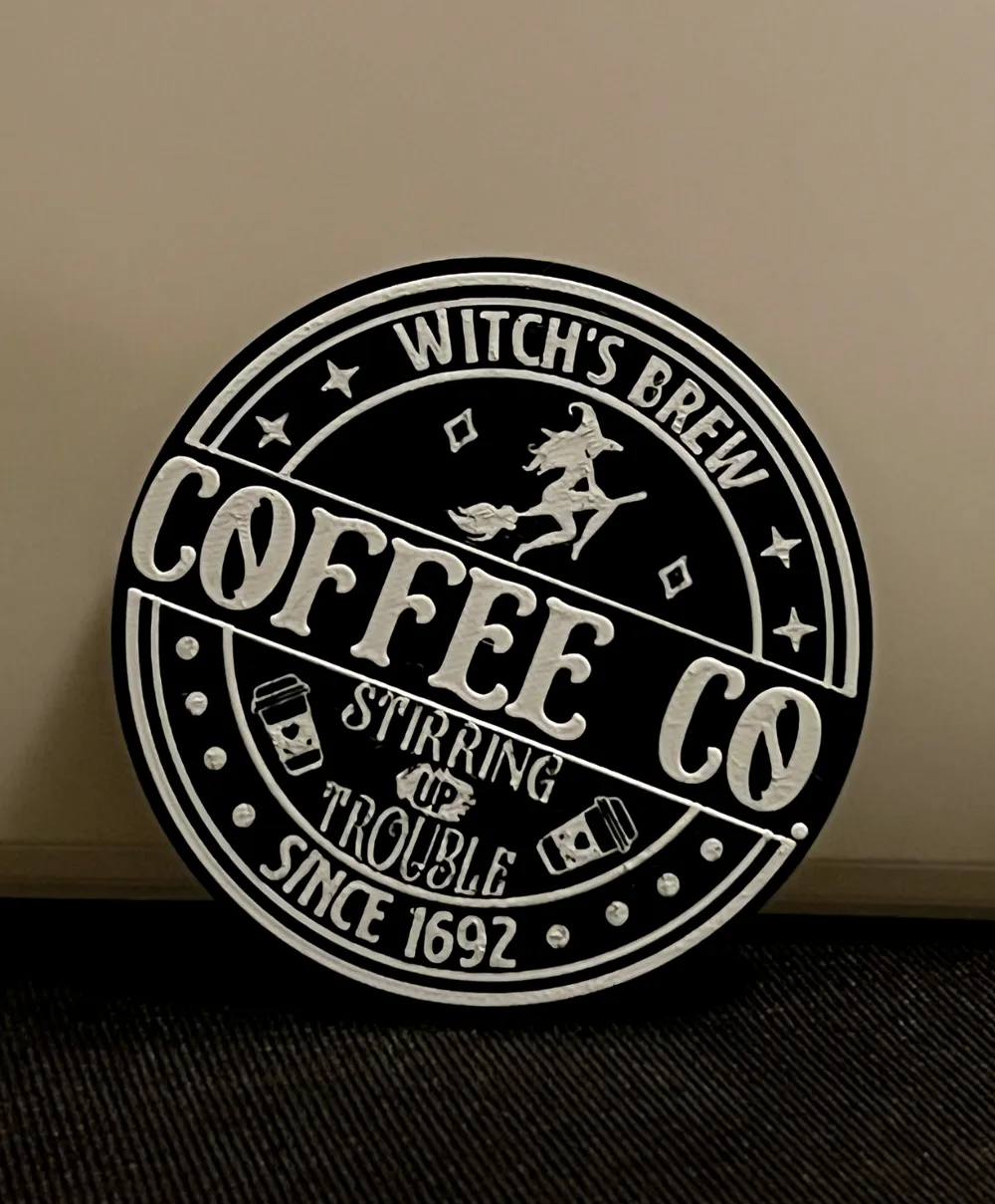 Witch's Brew Coffee Co Sign by lindnjoe - MakerWorld