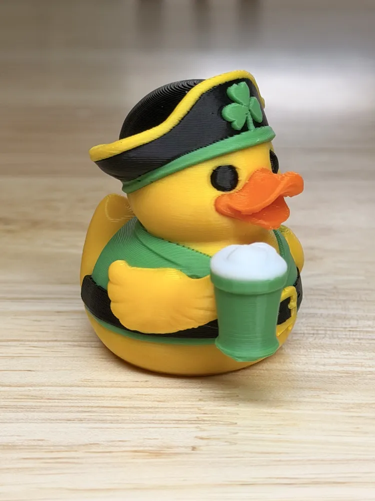 St. Patrick's Day Pirate Duck - Free 3D Print Model - MakerWorld