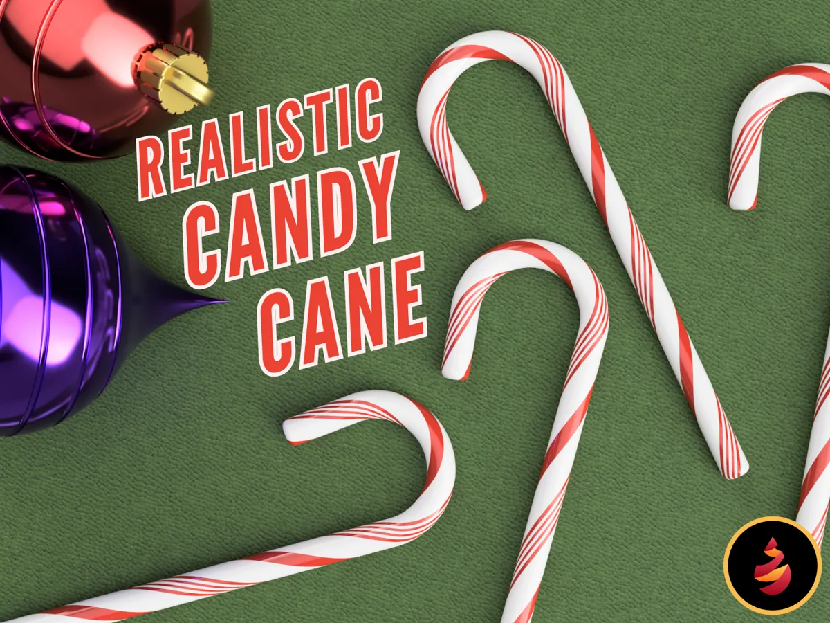 Realistic Candy Cane - Free 3D Print Model - MakerWorld
