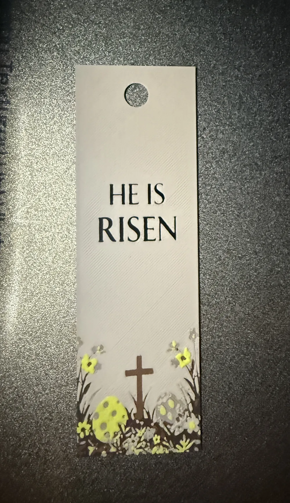 Easter He is Risen Flowers Bookmark Hueforge - Free 3D Print Model ...