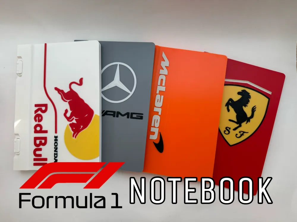 Formula 1 Reusable Notebooks - Free 3D Print Model - MakerWorld