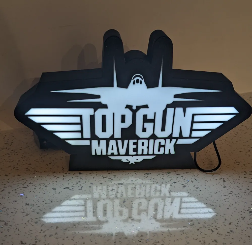 Maverick top gun lightbox by atlixanet - MakerWorld