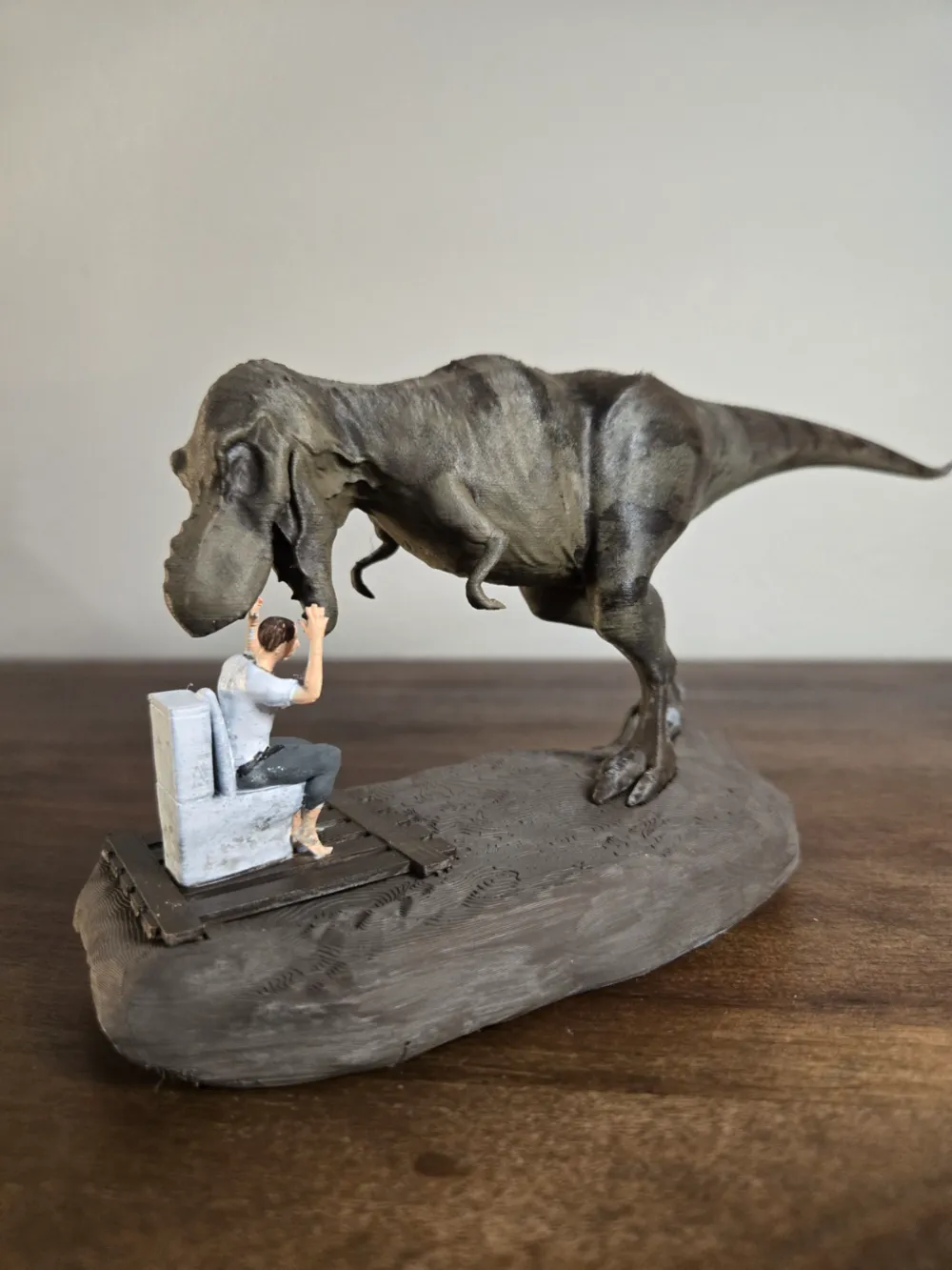 Jurassic Park, Man Eaten by T-Rex on Toilet Scene - Free 3D Print Model ...