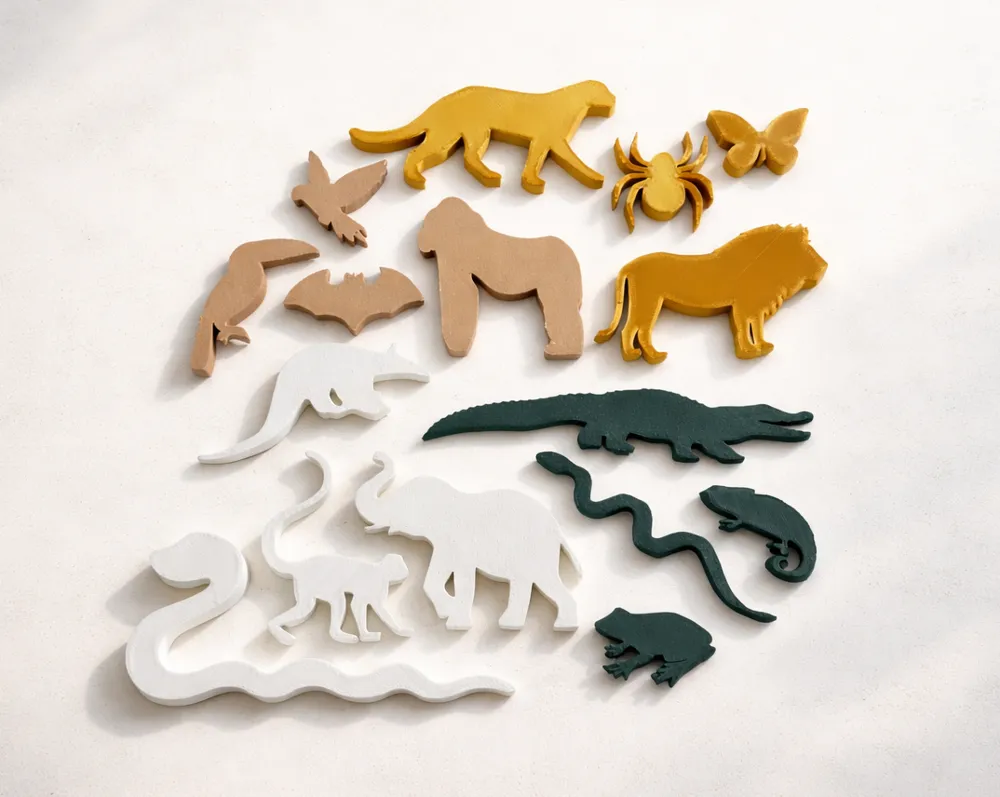 Jungle Animal Stacker - Free 3D Print Model - MakerWorld