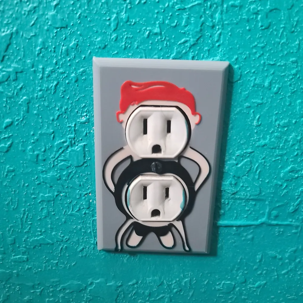 Funny Outlet cover for electrical outlet by ToshLaRue MakerWorld ...